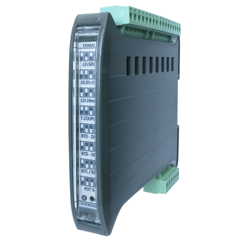 OVERDIGIT - 099-8103 - EX08AI Modbus module with 8 configurable analog ...